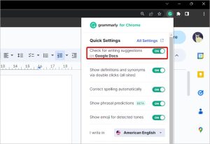 How to Enable and Use Grammarly on Google Docs
