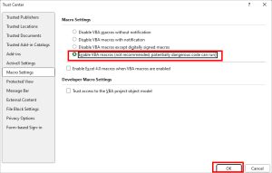 How to Enable Macros in Excel
