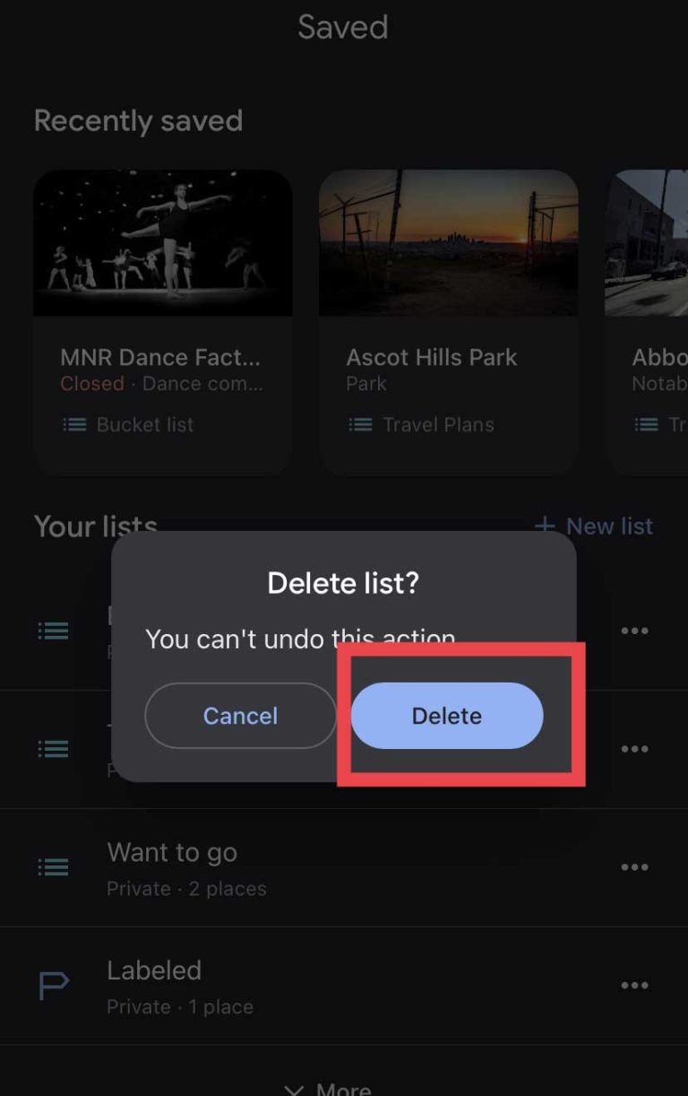 How to Erase Saved Addresses From Google Maps