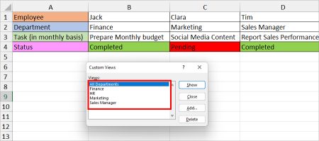 How to Do a Horizontal Filter in Excel