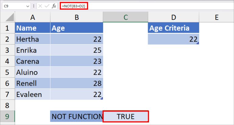 Does Not Equal Sign in Excel - How to Use It
