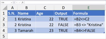 Does Not Equal Sign in Excel - How to Use It