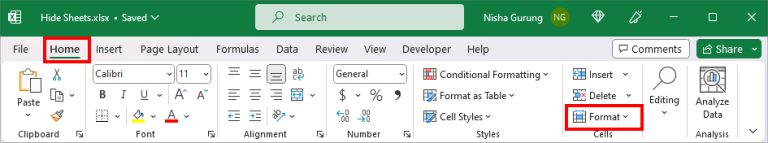 How to Hide or Unhide Excel Sheets