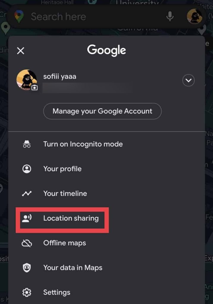 How to Share Live Location on Google Maps
