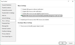 How to Enable Macros in Excel