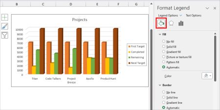 How to Add Legend in Excel Chart