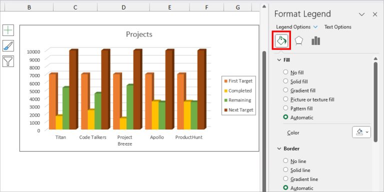 How to Add Legend in Excel Chart