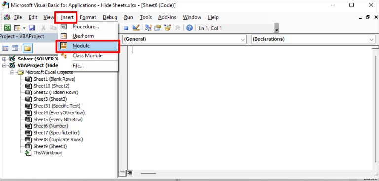 How to Hide or Unhide Excel Sheets