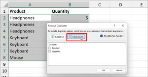 How to Remove Duplicate Rows Based on One Column in Excel