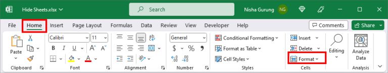How to Hide or Unhide Excel Sheets
