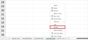 How to Hide or Unhide Excel Sheets