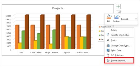 How to Add Legend in Excel Chart