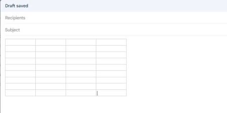 How to Insert a Table in Gmail