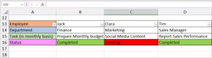 How to Do a Horizontal Filter in Excel