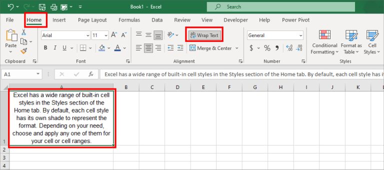 How to Make Excel Cells Expand to Fit Text Automatically