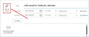 How to Add Outlook Email to Calendar