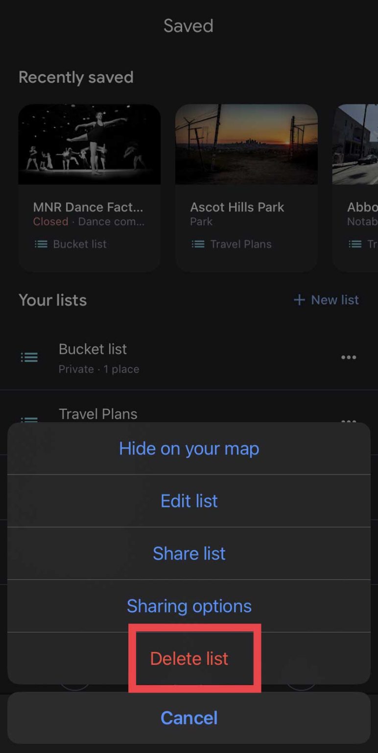 How to Erase Saved Addresses From Google Maps