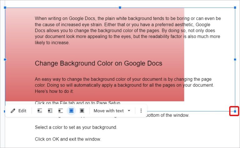 How to Change Background Color on Google Docs