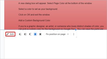 How to Change Background Color on Google Docs