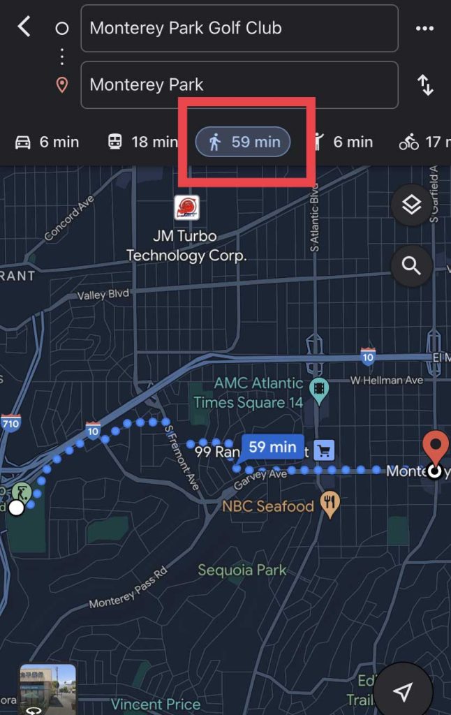 How to Change Google Maps to Walking