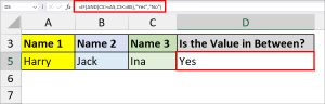 Between Function in Excel - Here’s How to Use It