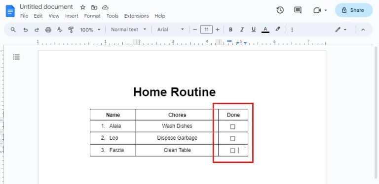 How to Make a Checklist in Google Docs