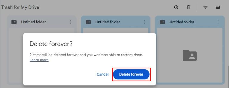 How to Delete Everything in Google Drive