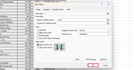 How to Repeat Header Rows in Excel