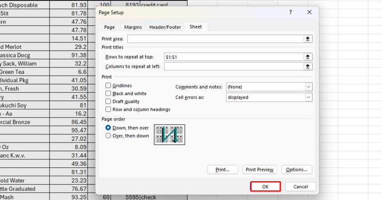 How to Repeat Header Rows in Excel