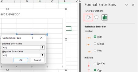 How to Add Error Bars in Excel