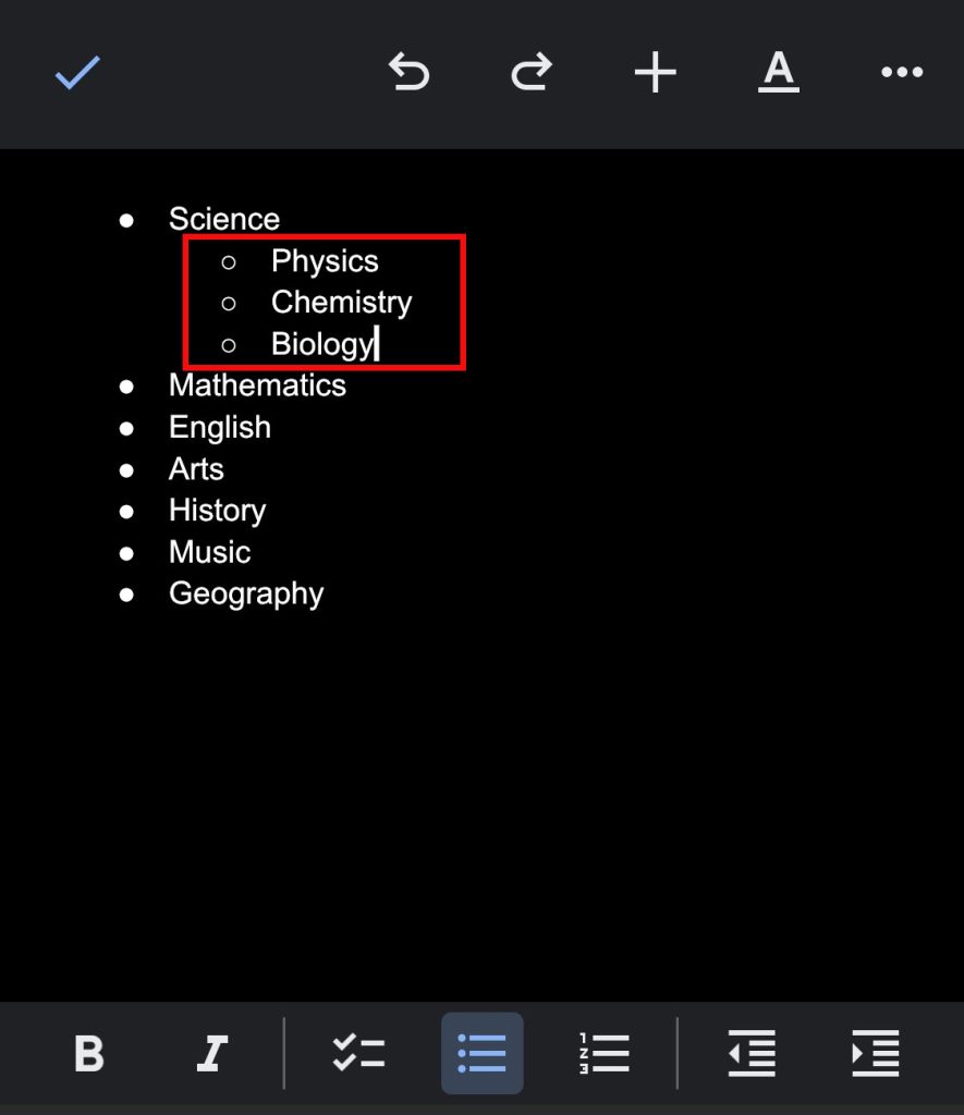 Bullet Points in Google Docs - How to Use them Properly