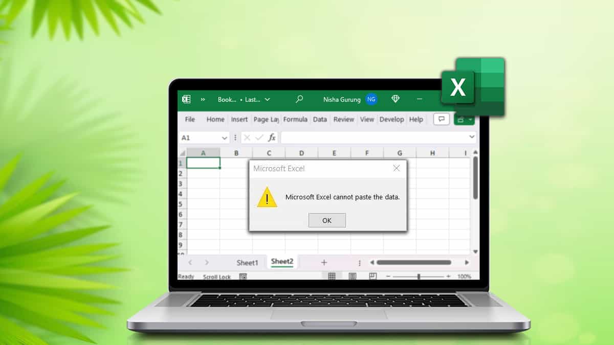 Fix Excel Cannot Paste The Data