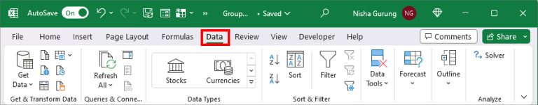 How to Group Cells in Excel