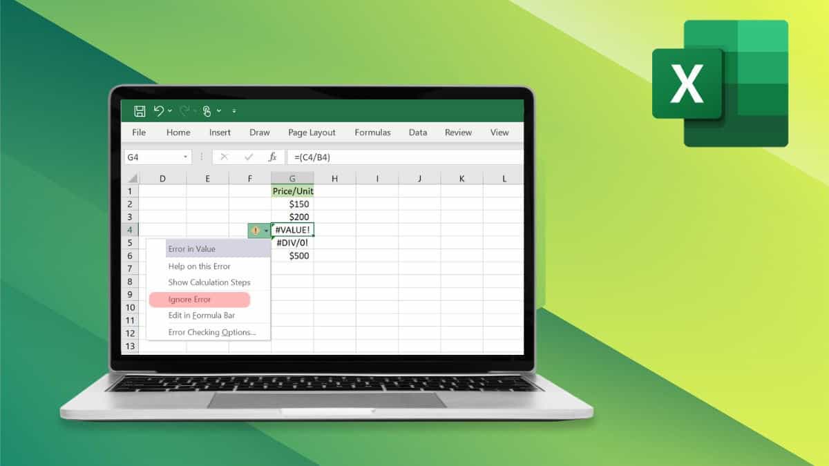  How To Ignore All Errors In Excel 5 Easy Ways