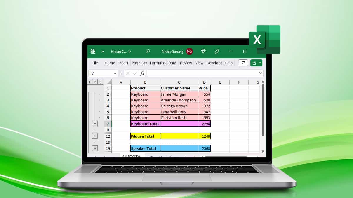 How To Group Cells In Excel