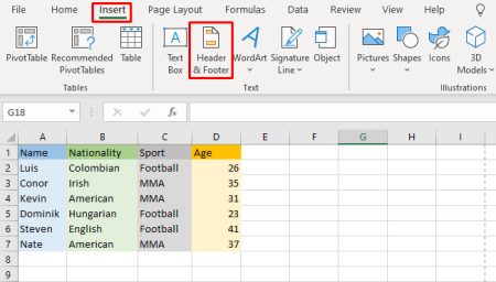 How to Add a Footer in Microsoft Excel