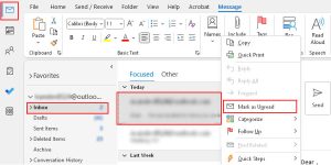 How to Find or Restore Unread Emails in Outlook