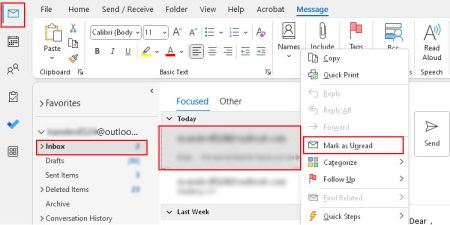 How to Find or Restore Unread Emails in Outlook