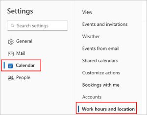 How to Change Working Hours in Outlook