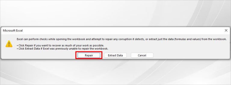 How to Fix the “Excel Found Unreadable Content” Error
