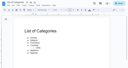 Bullet Points in Google Docs - How to Use them Properly