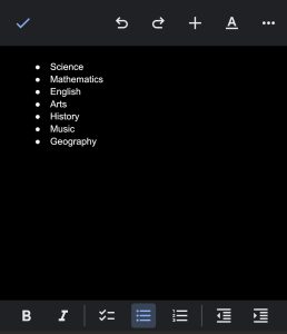 Bullet Points in Google Docs - How to Use them Properly