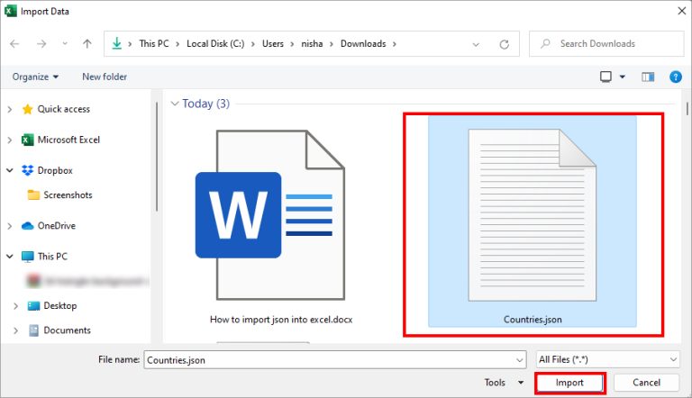 How To Import JSON Into Excel