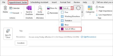 How to Change Working Hours in Outlook