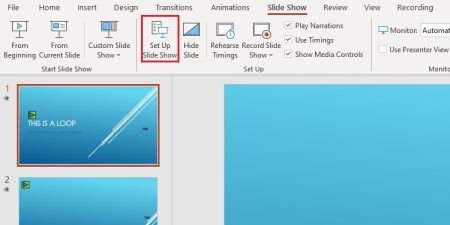 How to Loop a Slideshow on PowerPoint