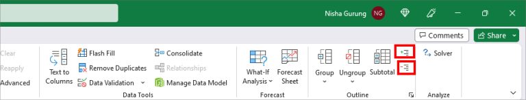 How to Group Cells in Excel