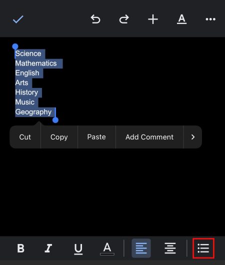 Bullet Points in Google Docs - How to Use them Properly