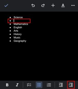 Bullet Points in Google Docs - How to Use them Properly