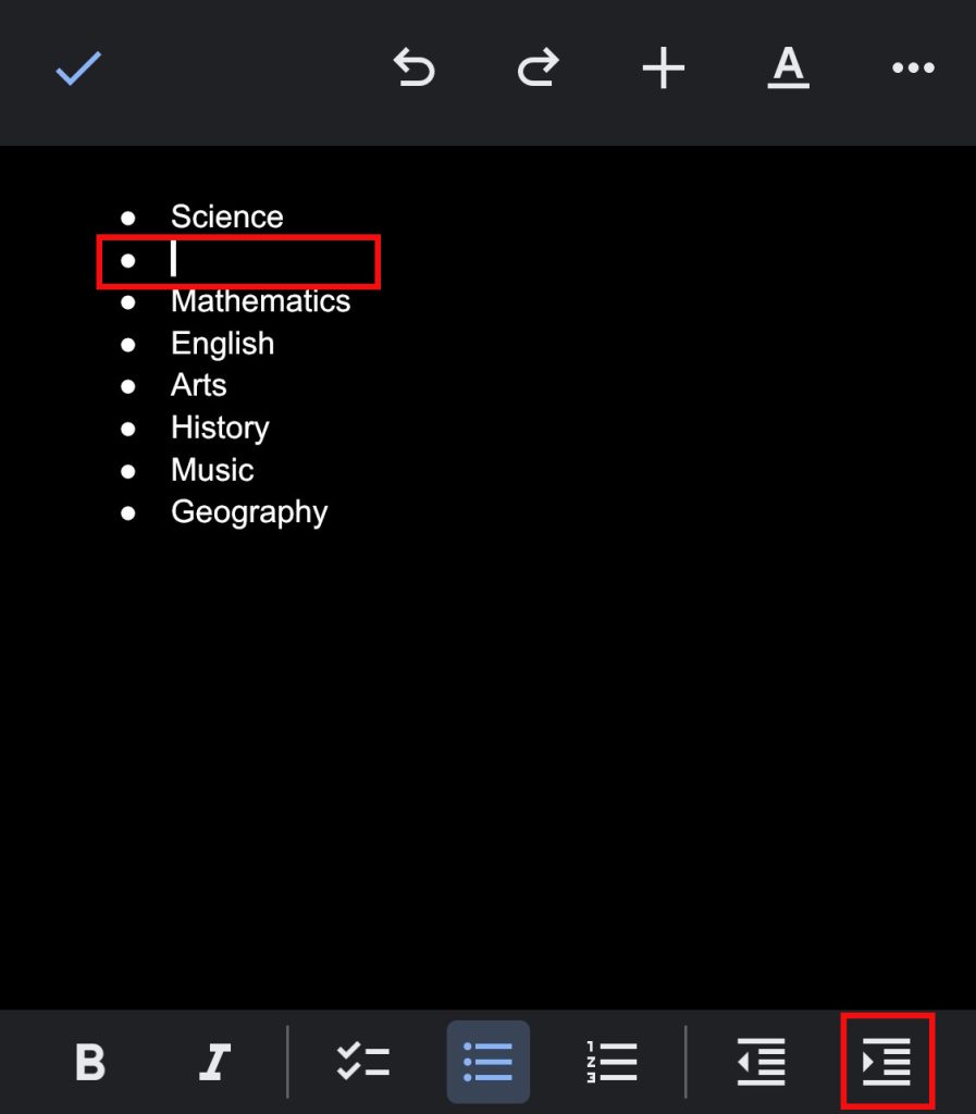 Bullet Points in Google Docs - How to Use them Properly