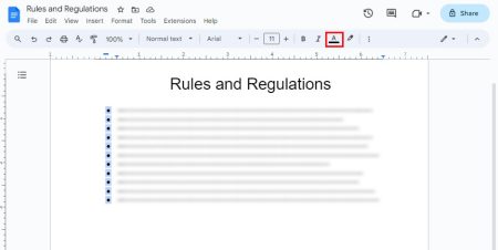Bullet Points in Google Docs - How to Use them Properly